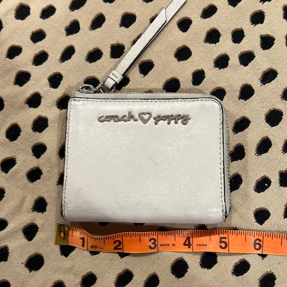 Coach | Bags | Vintage Coach Small White Leather Wallet | Poshmark